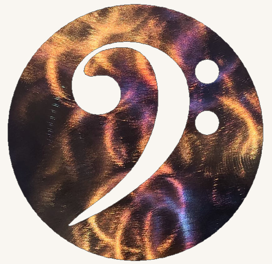 Bass Clef Metal Art – Mountain Metal Arts