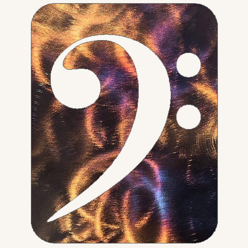 Bass Clef Metal Art – Mountain Metal Arts