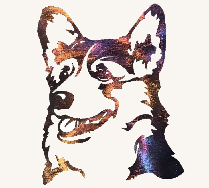 Corgi Metal Art Sculpture – Mountain Metal Arts