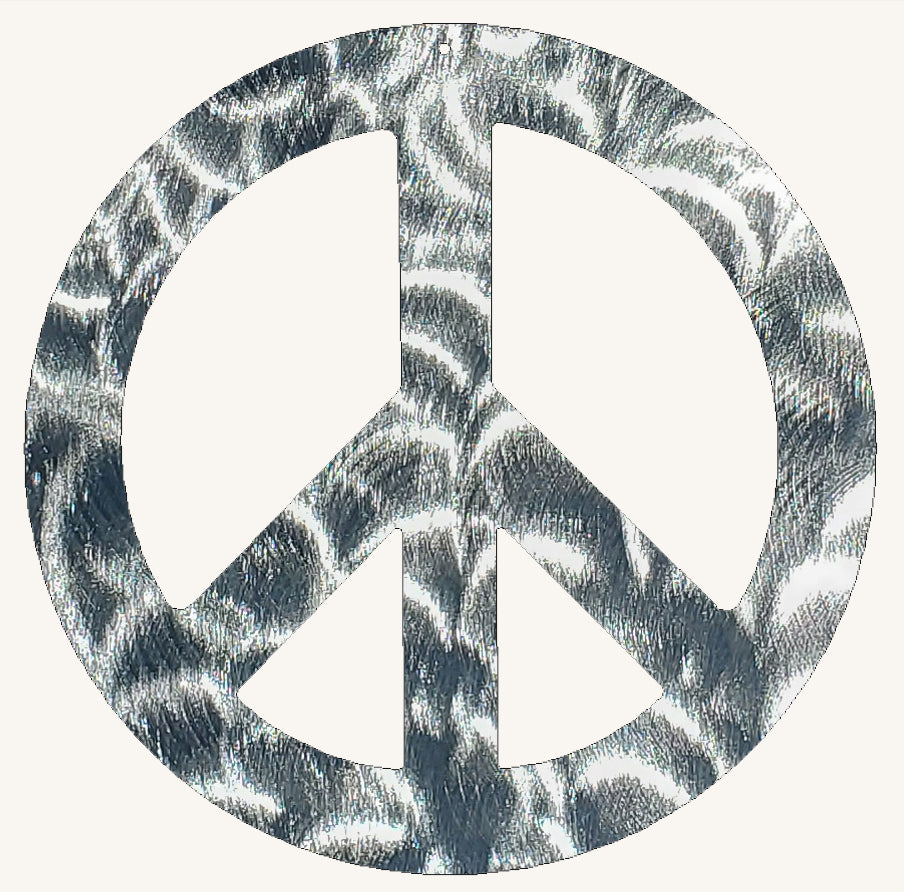 Peace Sign Metal Art – Mountain Metal Arts
