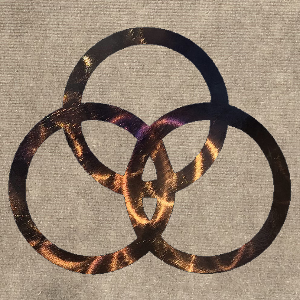 Celtic Trinity Symbol / John Bonham of Led Zeppelin Metal Art Sculptur ...